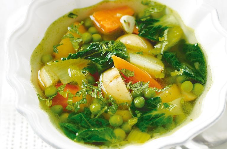 Homemade spring vegetable soup | British Recipes | GoodtoKnow