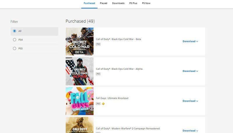 New PlayStation Game Library website shows your PS5 and PS4 game ...