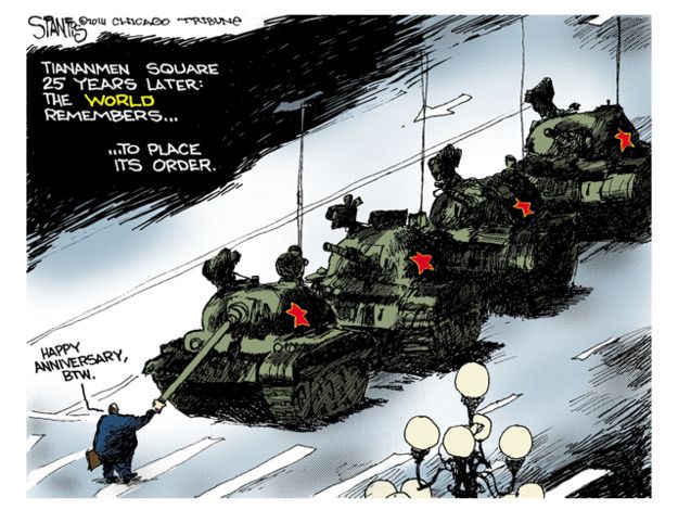 Editorial cartoon Tiananmen Square anniversary | The Week