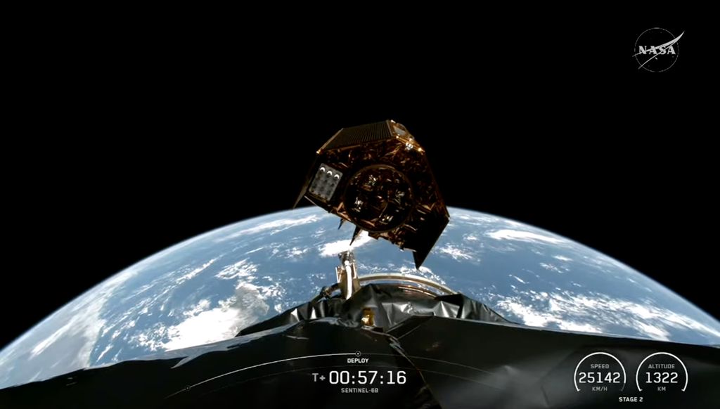 SpaceX launches used rocket for 500th time, sends Sentinel-6B ocean ...
