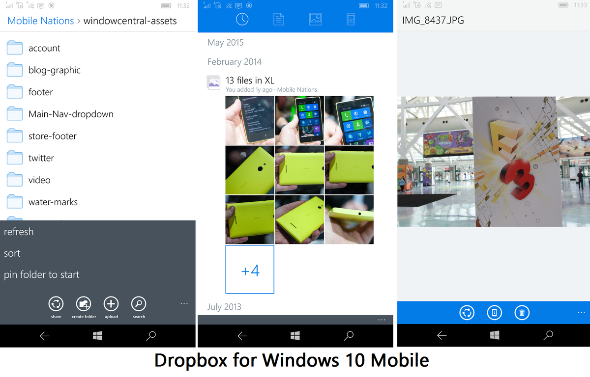 Dropbox and Microsoft announce new universal Windows 10 app and ...