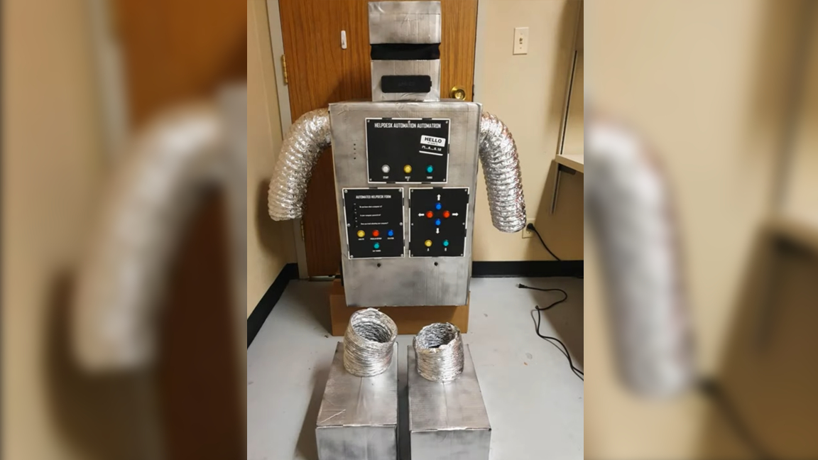 Raspberry Pi Robot Costume Plays Sound Effects with LED Buttons | Tom's ...