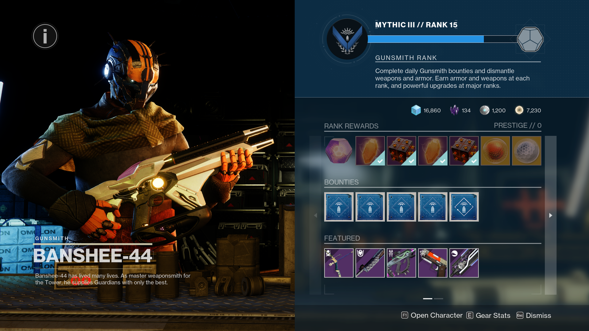 This hidden Destiny 2 Gunsmith vendor mechanic will help you get god ...