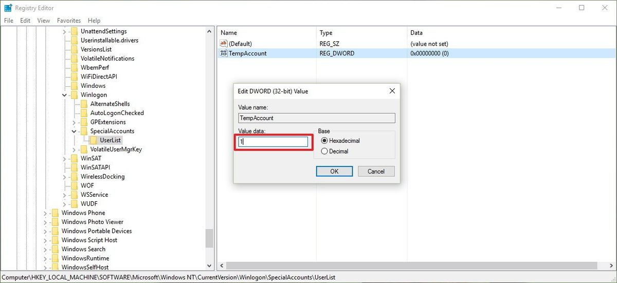 How to hide specific user accounts from the sign-in screen on Windows ...