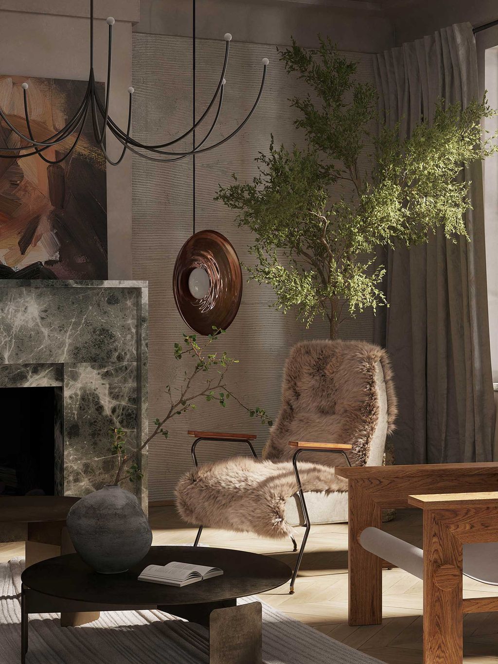 This New York apartment's 'hand-troweled' walls are an incredible ...