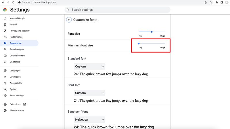 How to change the default text size in Chrome | Android Central