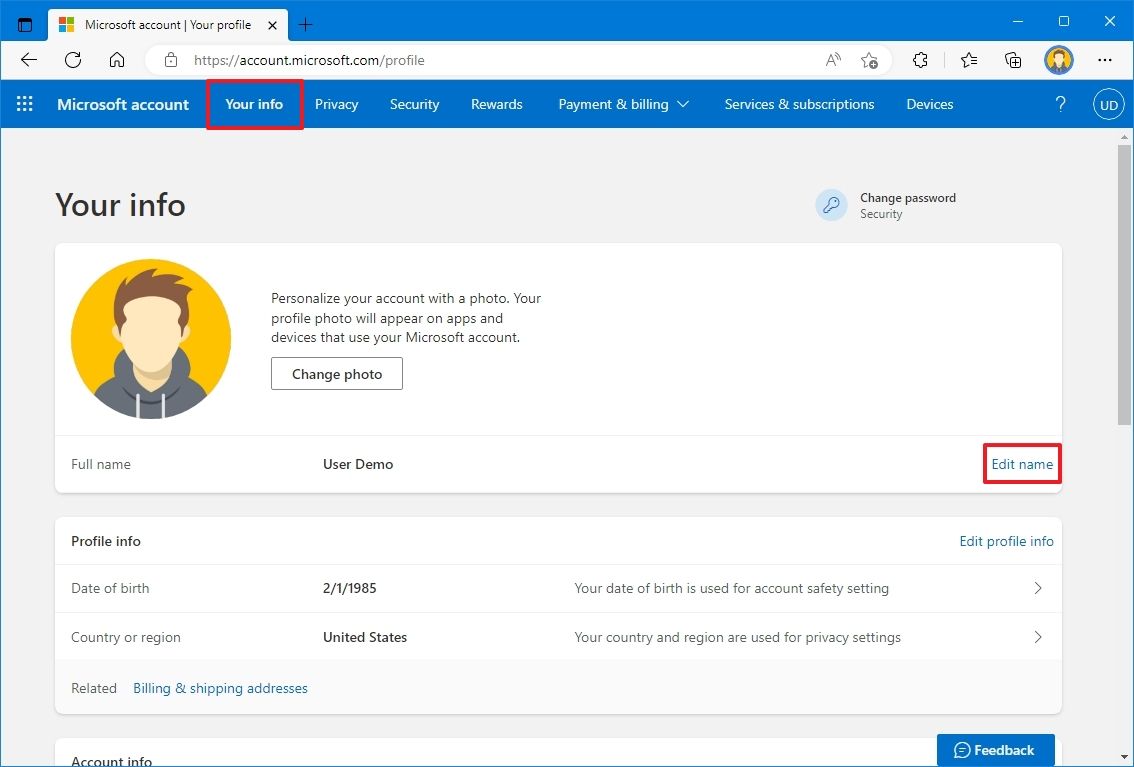 How to change sign-in account name on Windows 10 | Windows Central