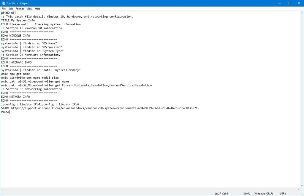 How to create and run a batch file on Windows 10 | Windows Central