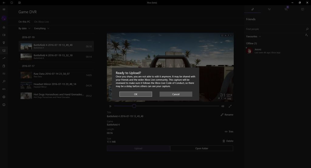 How to share your PC game clips with the Xbox app on Windows 10 ...