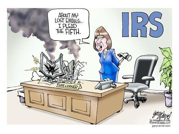 Political cartoon IRS emails | The Week