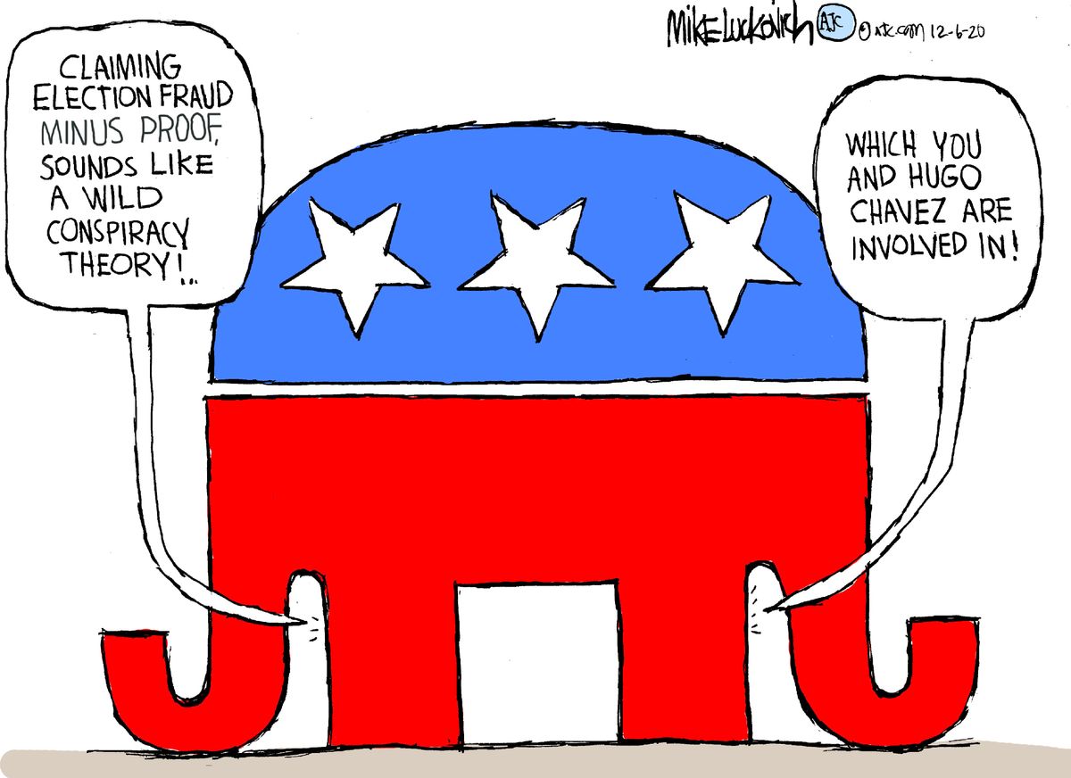 Political Cartoon U.S. GOP conspiracy theories | The Week