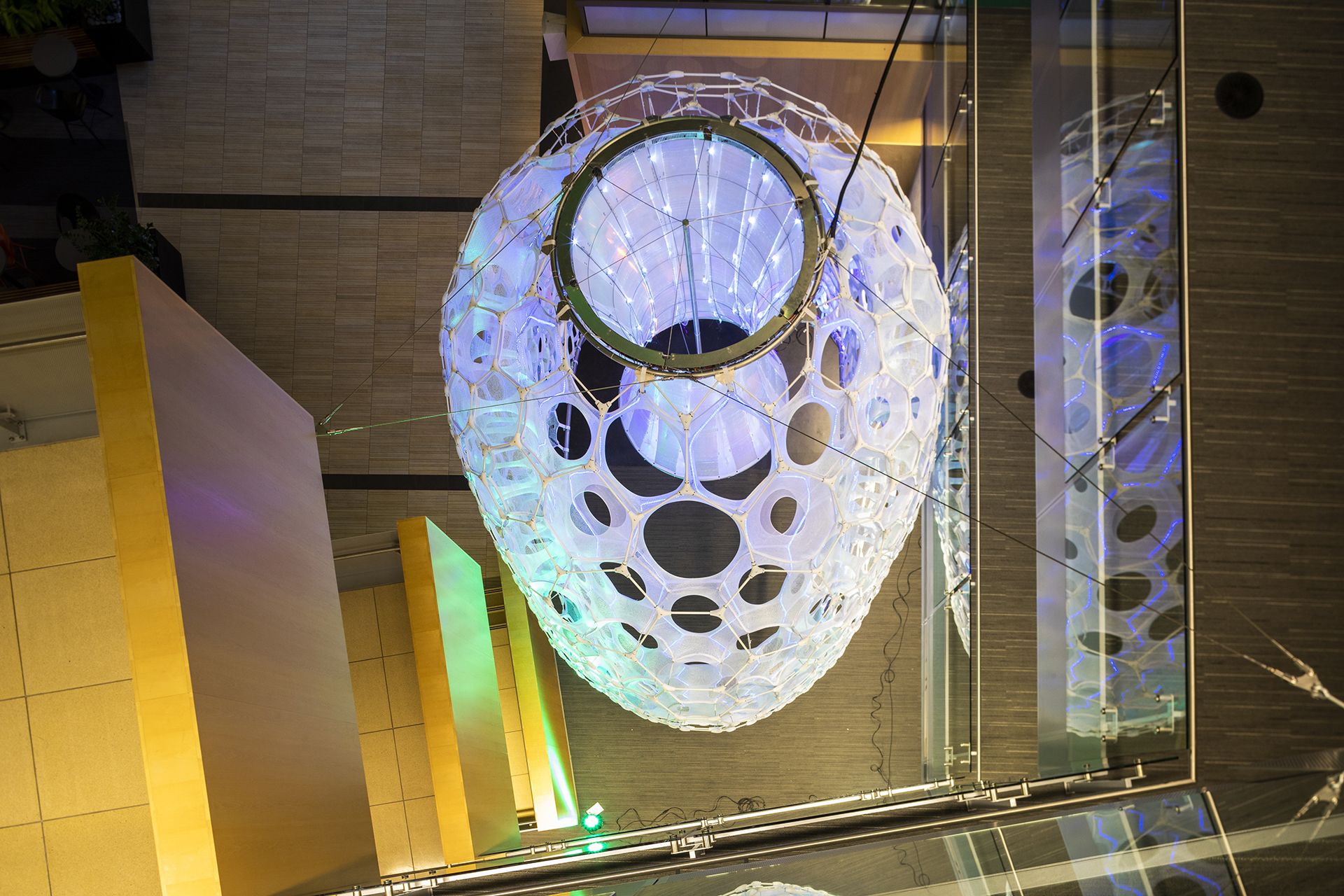 Jenny Sabin's AI sculpture learns to smile at Microsoft HQ | Wallpaper*