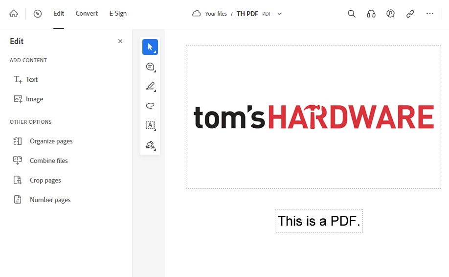 How to Edit a PDF in Adobe Acrobat | Tom's Hardware