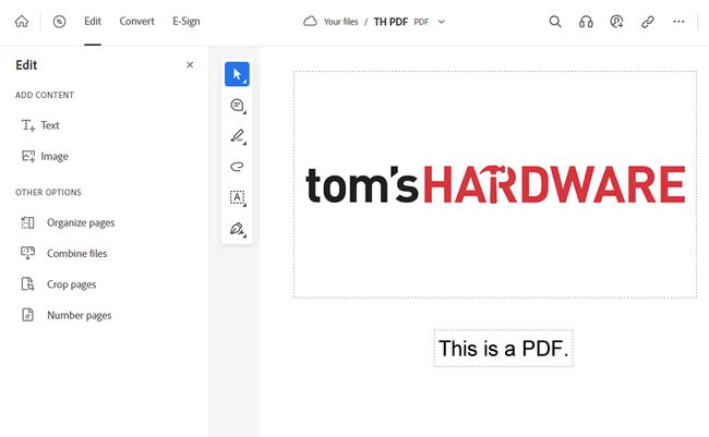 How to Edit a PDF in Adobe Acrobat | Tom's Hardware