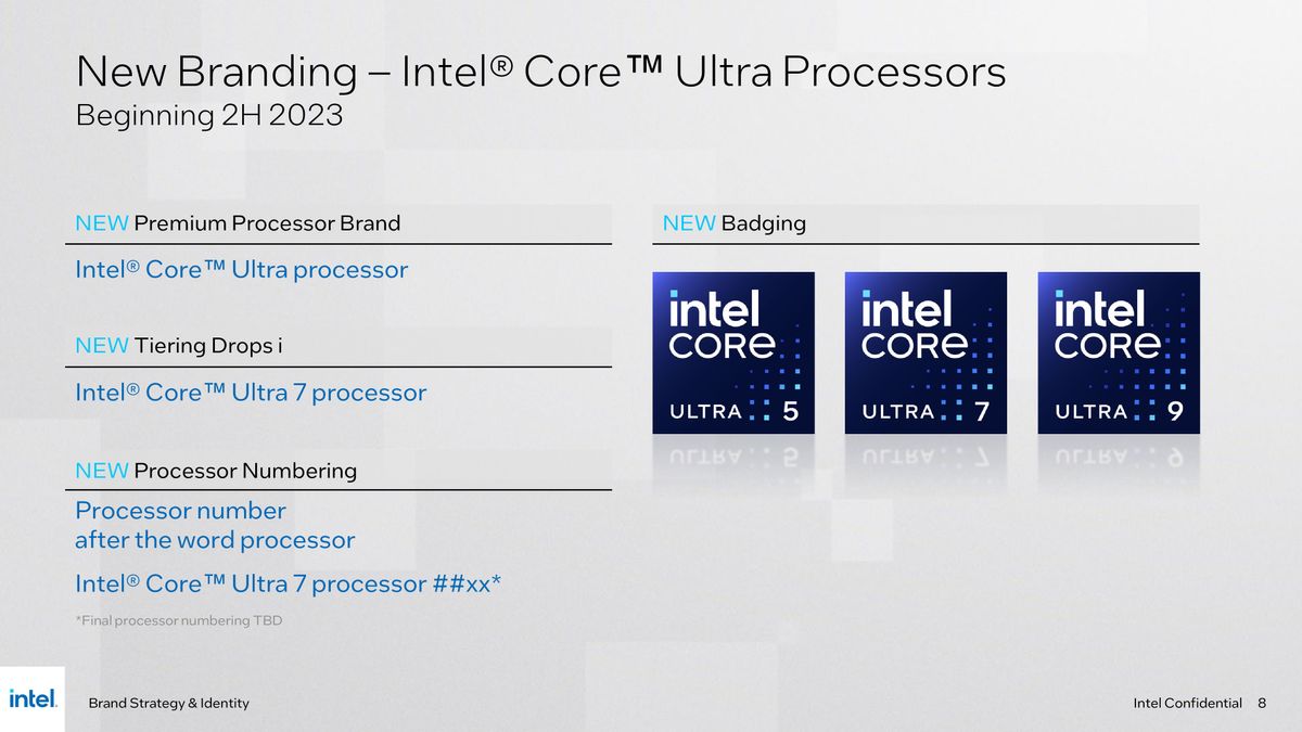 Intel's New Core Ultra Branding Drops the i, Looks Like AMD's Ryzen ...