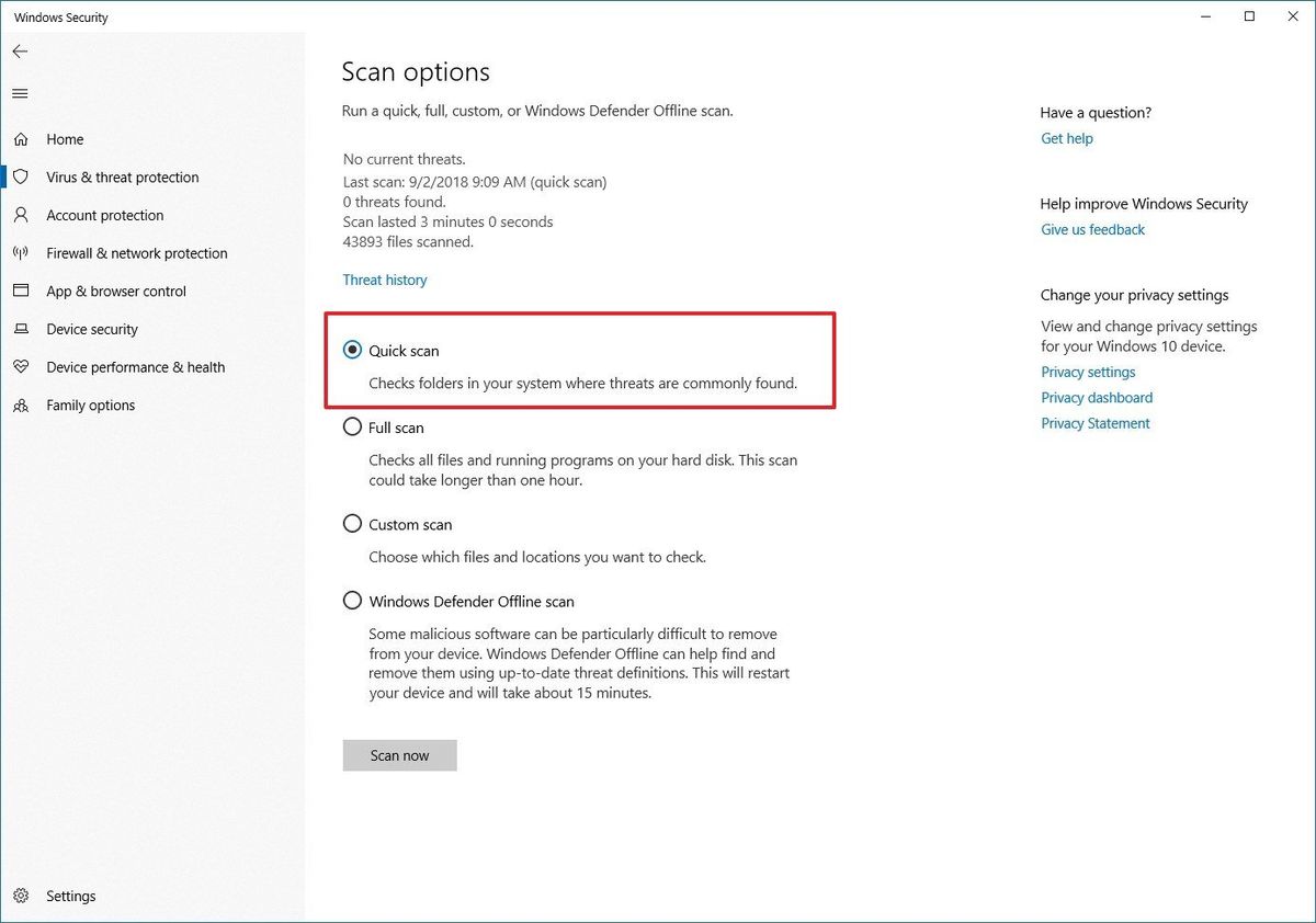 What's new with Windows Security on the Windows 10 October 2018 Update ...