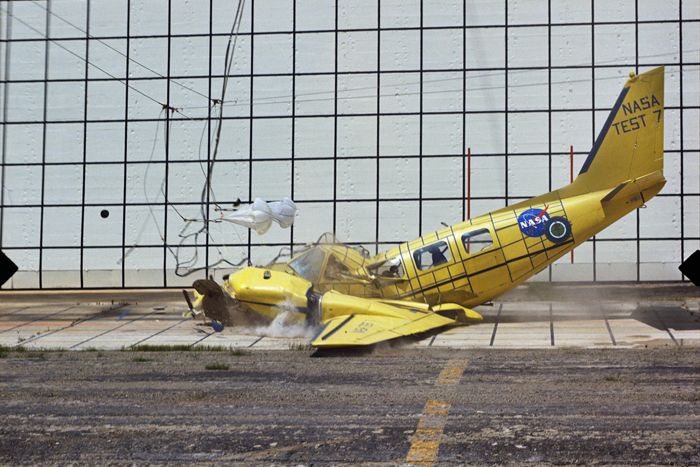 Space History Photo: Impact Landing Dynamics Facility Crash Test | Space