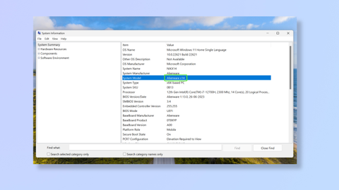 How to find PC model number Windows 11 | Tom's Guide