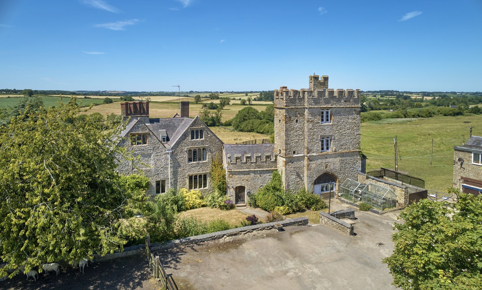 A £10m estate including a 500-year-old house with entire wings that ...