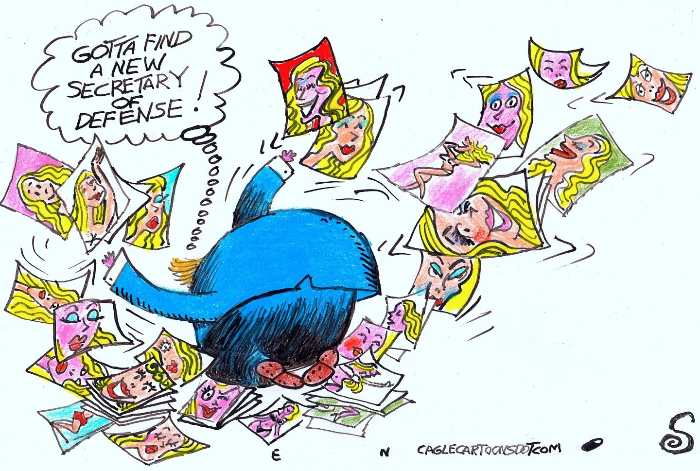 5 classified cartoons about Pete Hegseth's precarious position | The Week