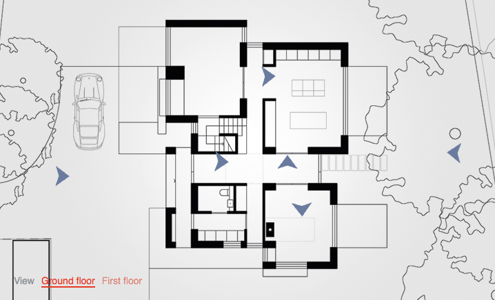 Interactive floor plan: Park house by 31/44 architects | Wallpaper
