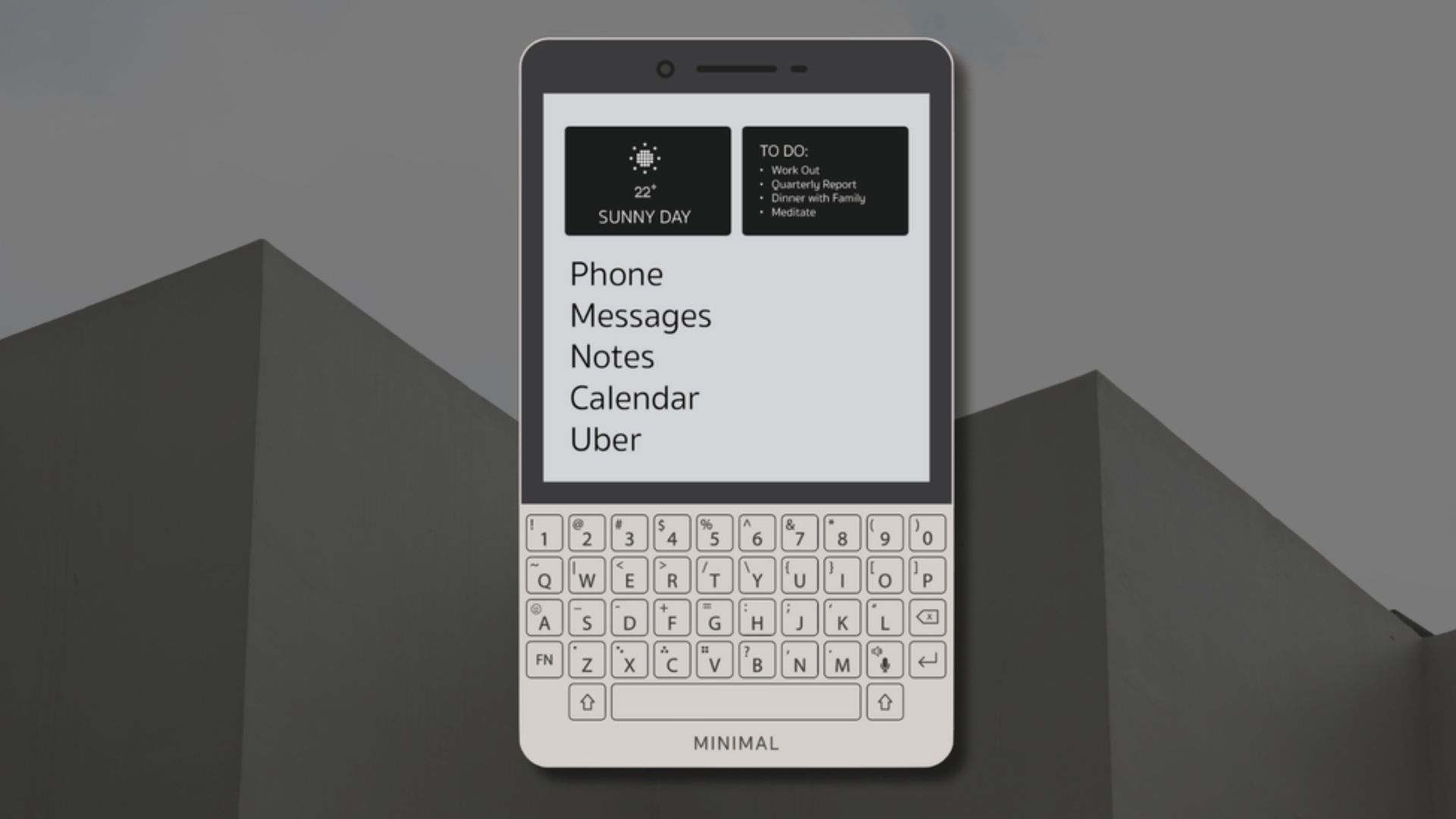 This phone concept has an E Ink display, a Blackberry-style keyboard ...