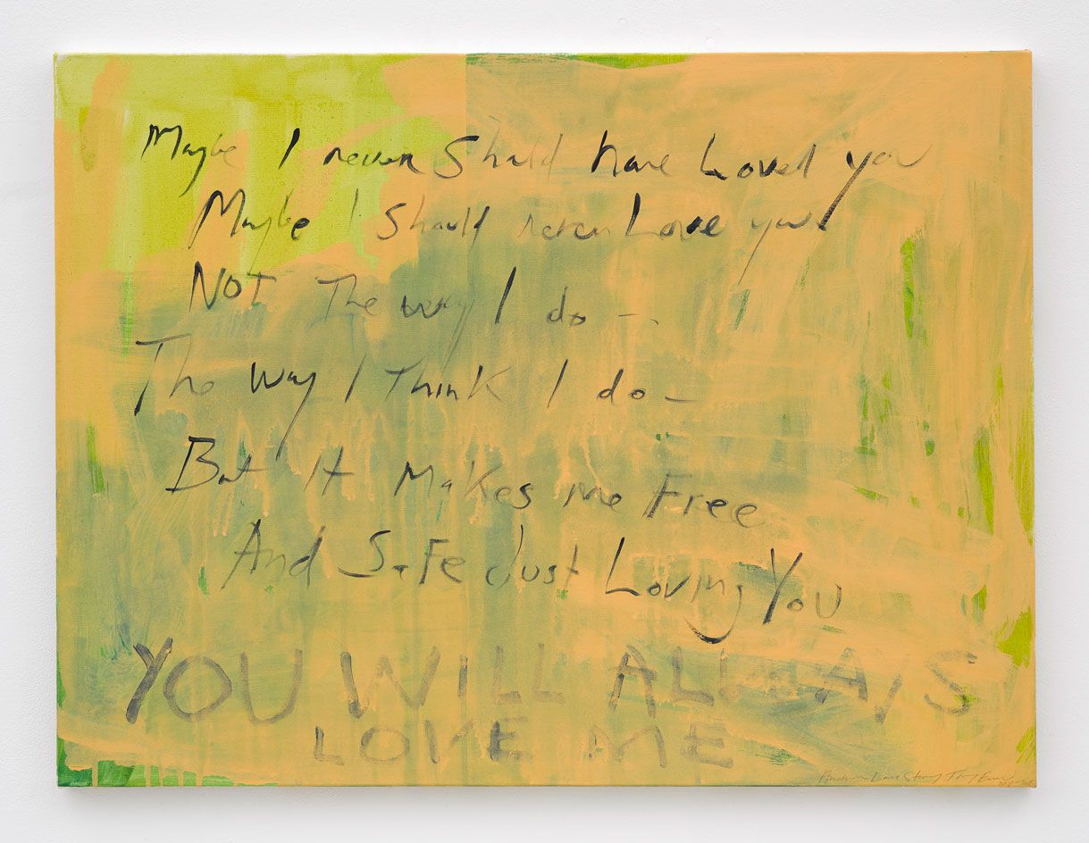 Tracey Emin 'I Cried Because I Love You' | Wallpaper
