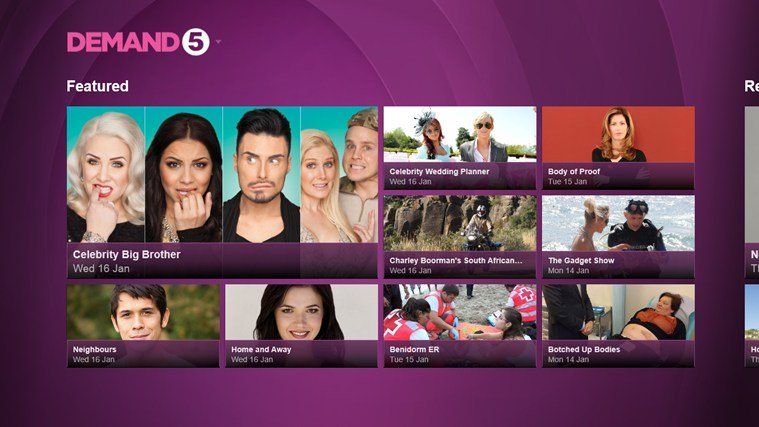 TV Catch-up service Demand 5 receives update for Windows 8.1 (UK ...