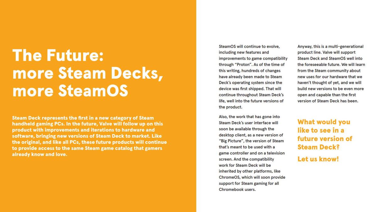 Valve confirms there will be next-gen Steam Decks 'more open and more ...