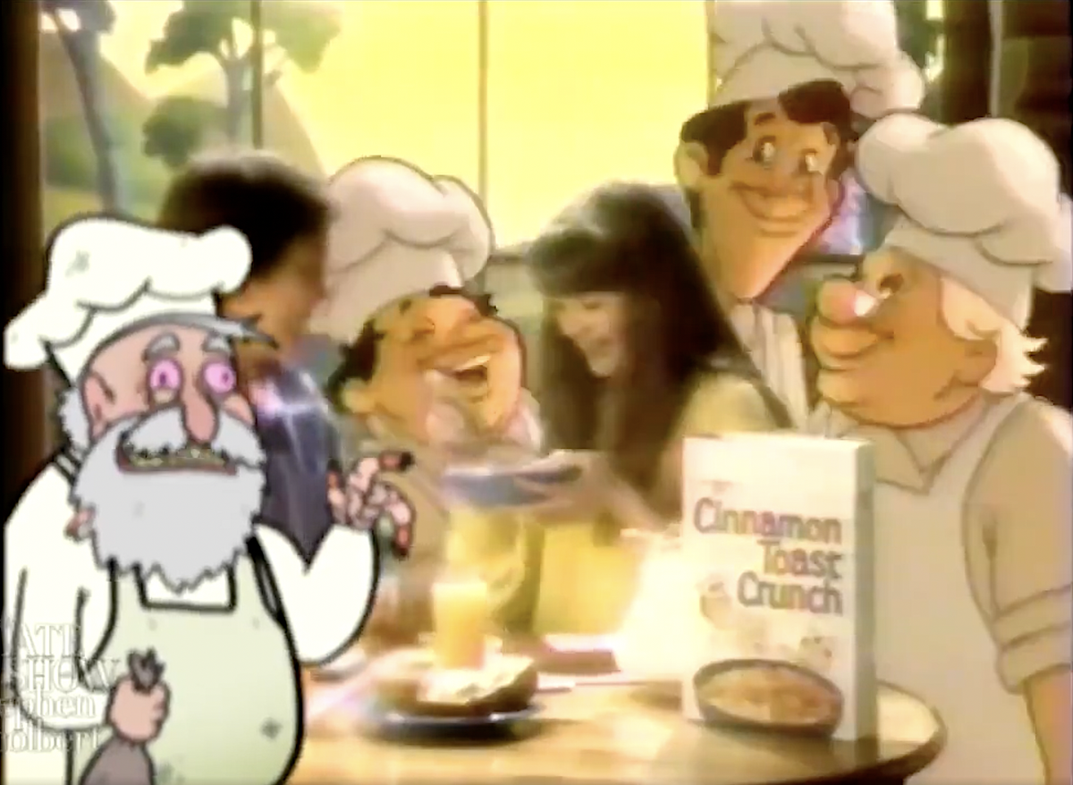 Stephen Colbert has a cartoonish theory on how shrimp tails ended up in ...