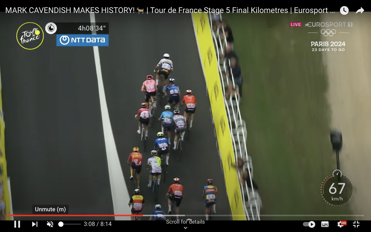 How Mark Cavendish broke Eddy Merckx's all-time Tour de France stage ...