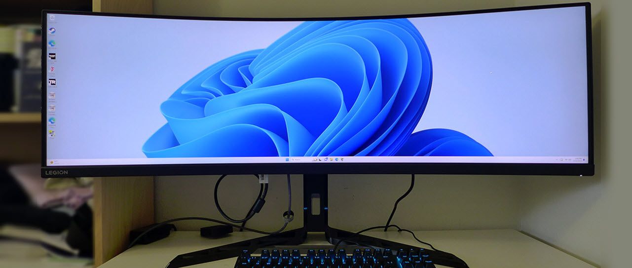 Lenovo Legion R45w-30 45-inch mega-wide gaming monitor review: Like a ...