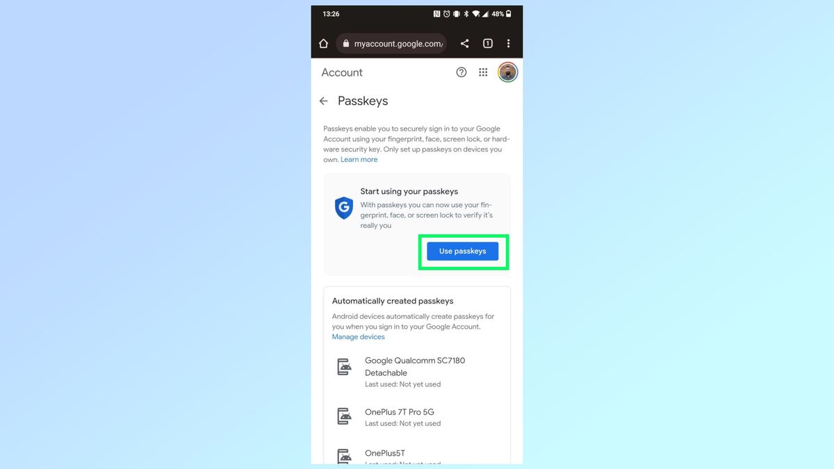 How to use passkeys with your Google account | Tom's Guide