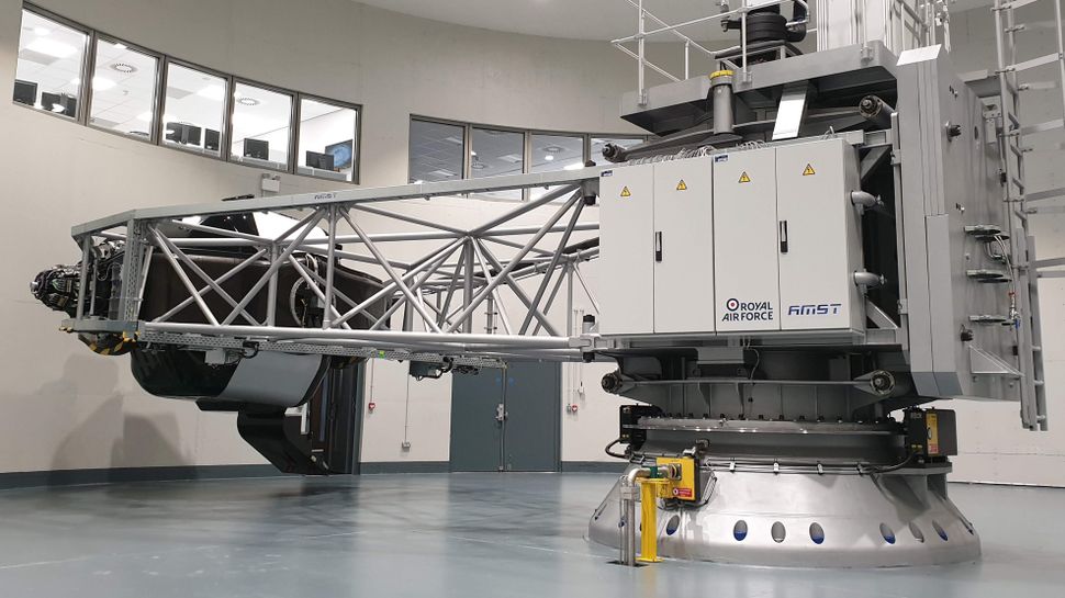 Taking a spin at the RAF's cutting-edge high-G training facility ...