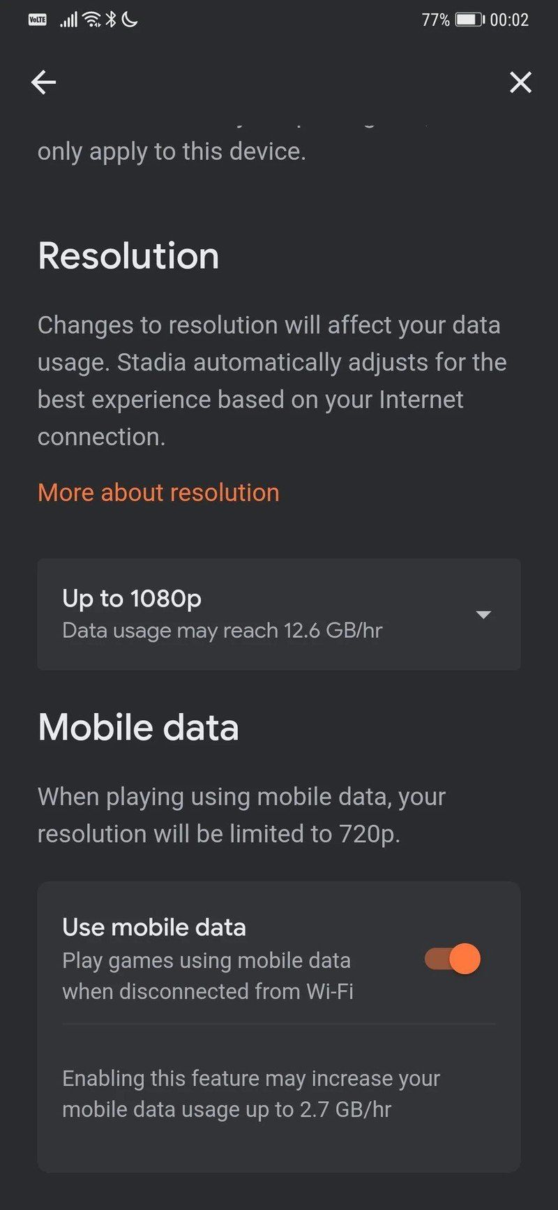 Google Stadia now officially supports game streaming over mobile data ...