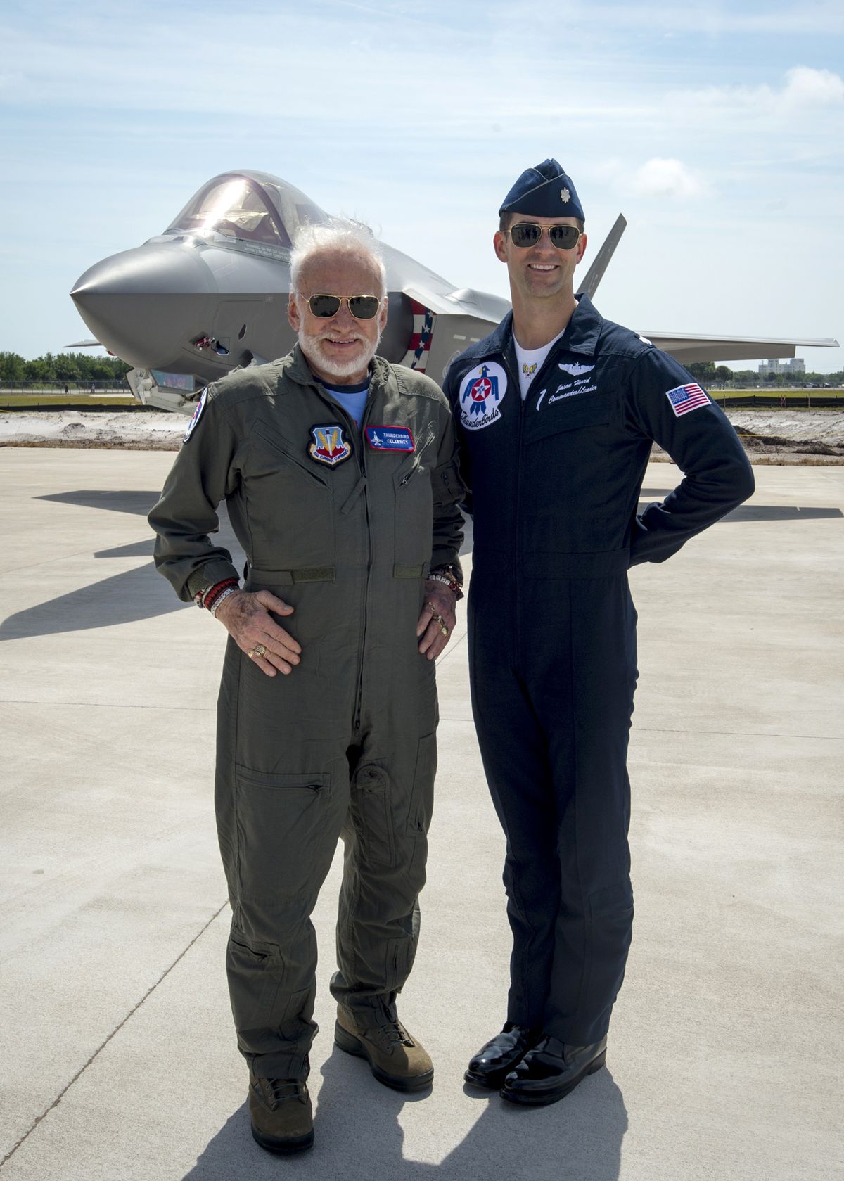In Pictures: Buzz Aldrin Flies with the US Air Force's Thunderbirds ...