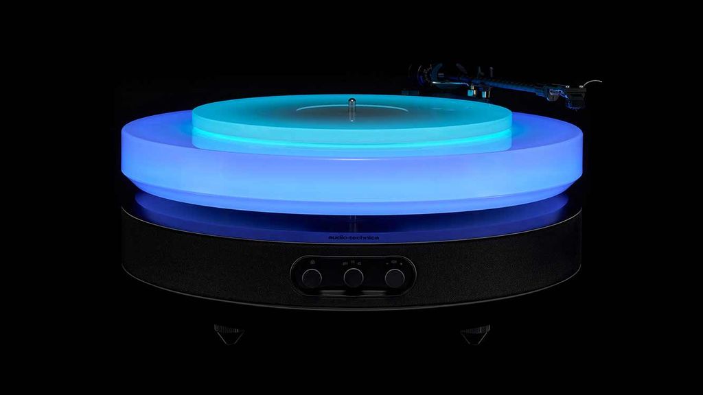 Audio-Technica’s levitating Hotaru turntable also glows with ...