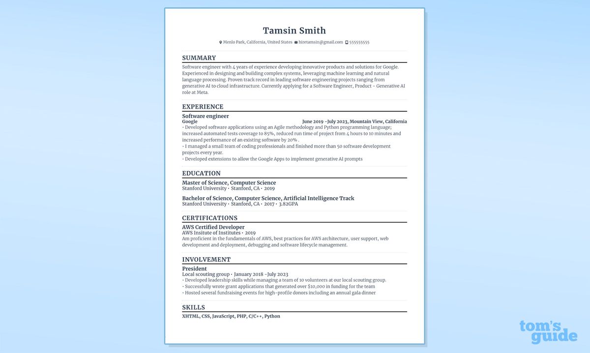 I tested 5 AI resume builders to help get a job — here's what happened ...