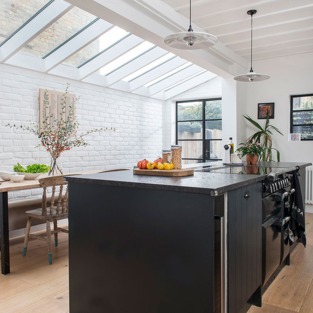 An extension turns a narrow kitchen into a cool contemporary family ...