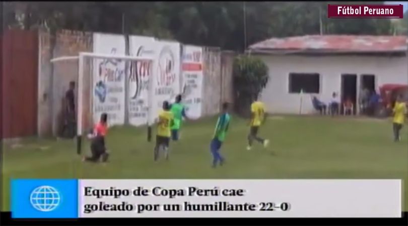 Video: Peruvian goalkeeper goes home crying after conceding 22 goals ...