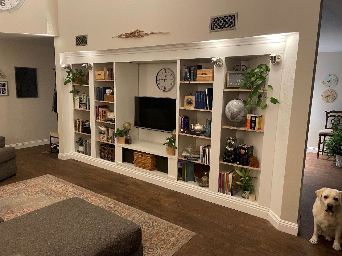 An IKEA Billy bookcase hack inspired this cute media wall DIY | Real Homes