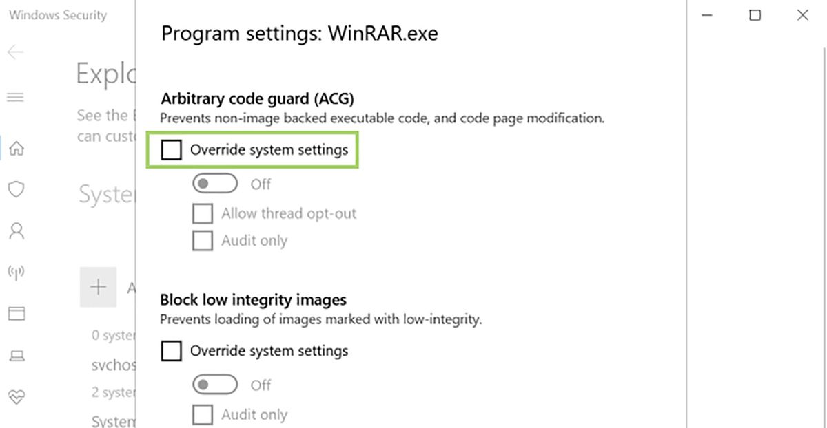 How to turn off Exploit Protection for individual apps in Windows 10 ...
