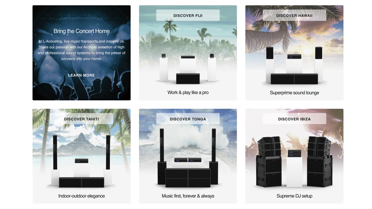 L-Acoustics unveils Archipel, a five-strong set of pro sound systems ...