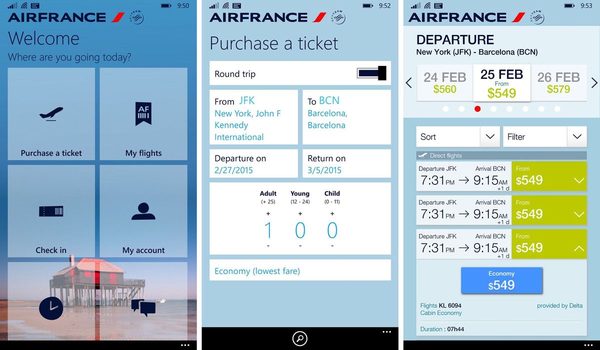 Official Air France app looks fly on Windows Phone 8.1 | Windows Central