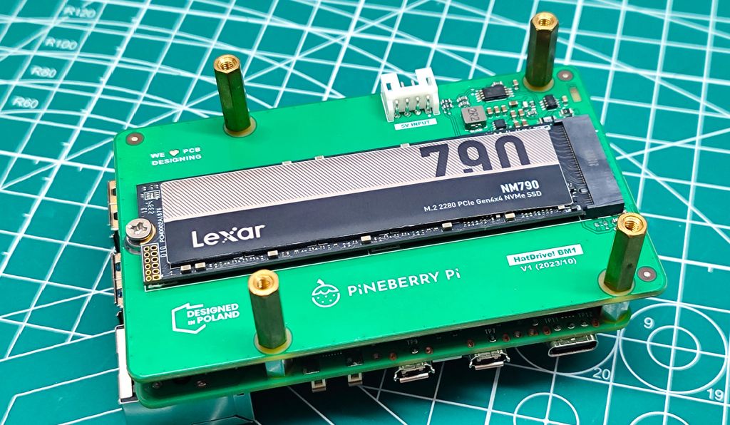 Pineberry Pi Hat Drive Review: Use NVMe SSDs with Your Pi | Tom's Hardware Pineberry Pi Hat Drive Review: Use NVMe SSDs with Your Pi | Tom's Hardware