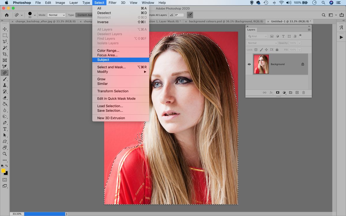 Recolor backdrops for your portraits the easy way in Photoshop CC ...