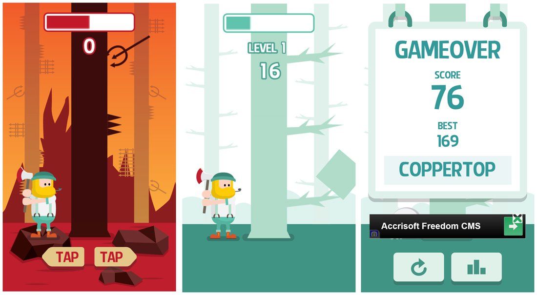 250K Games - Timberman, a delightful game that will bring out your ...