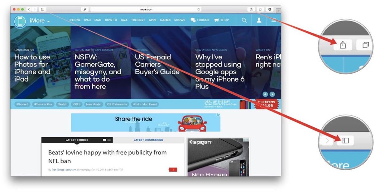 How to use the Safari toolbar in OS X Yosemite | iMore
