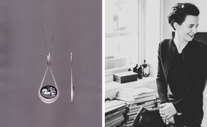 Hannah Martin's one-off gold pendant on display in New York | Wallpaper*