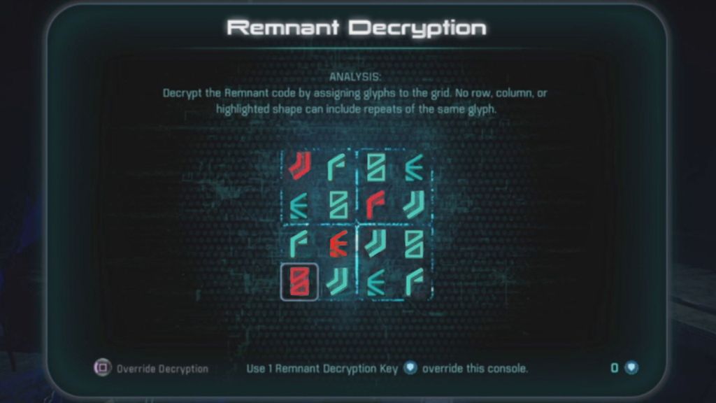 Mass Effect Andromeda Remnant Decryption glyph puzzle solutions guide ...